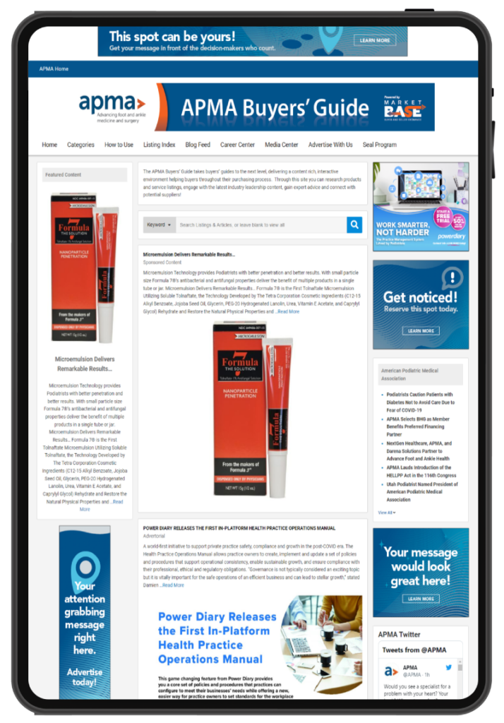 American Podiatric Medical Association Media Guide
