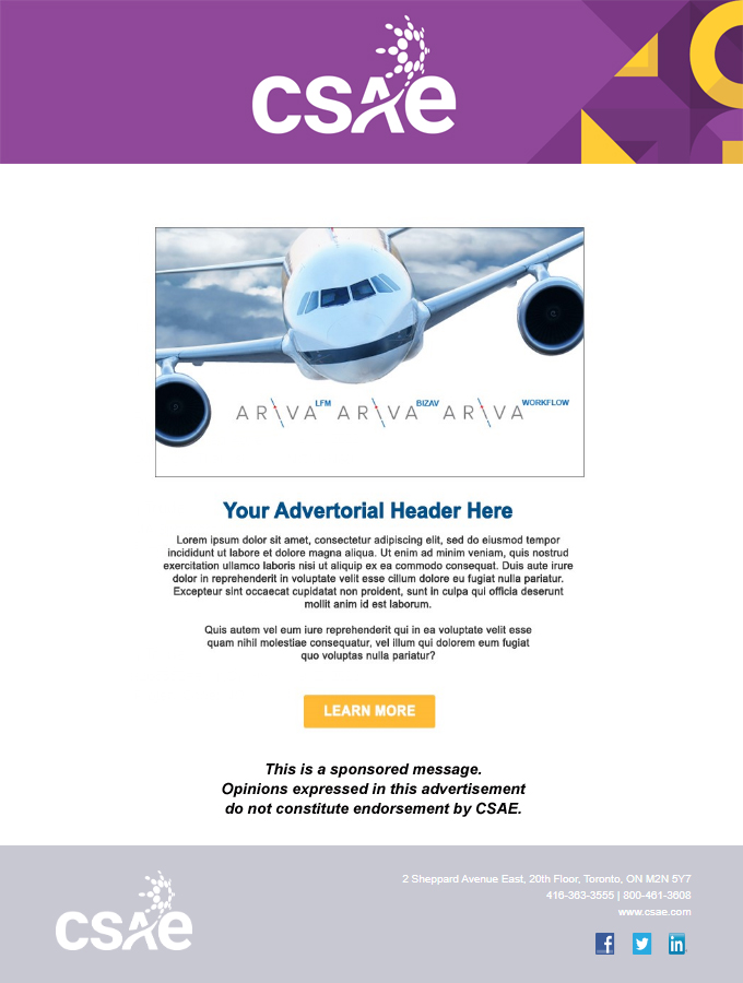 CSAE Sponsored Content Eblast – CSAE Media Guide