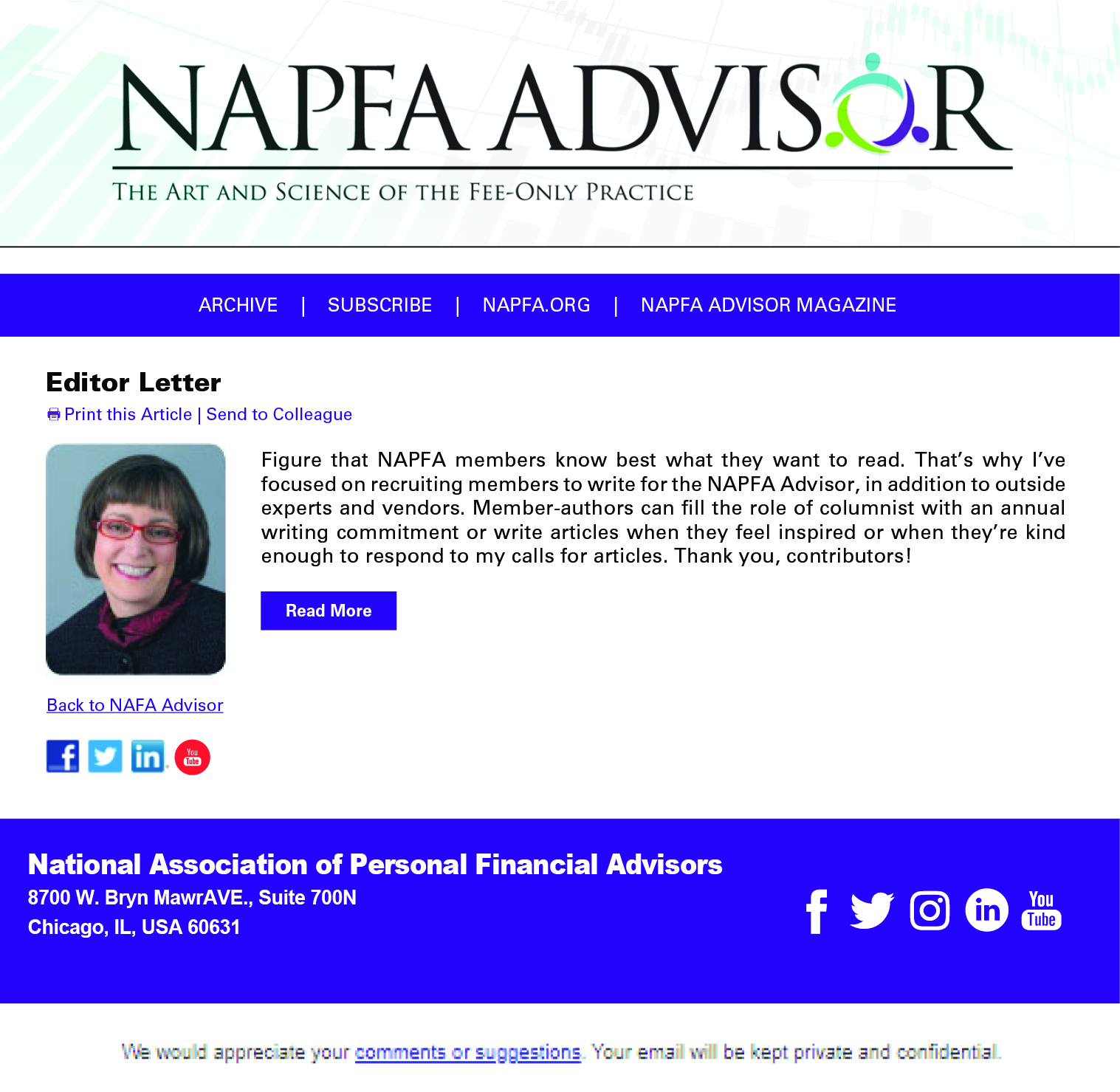 NAPFA Advisor Rates – National Association of Personal Financial Advisors